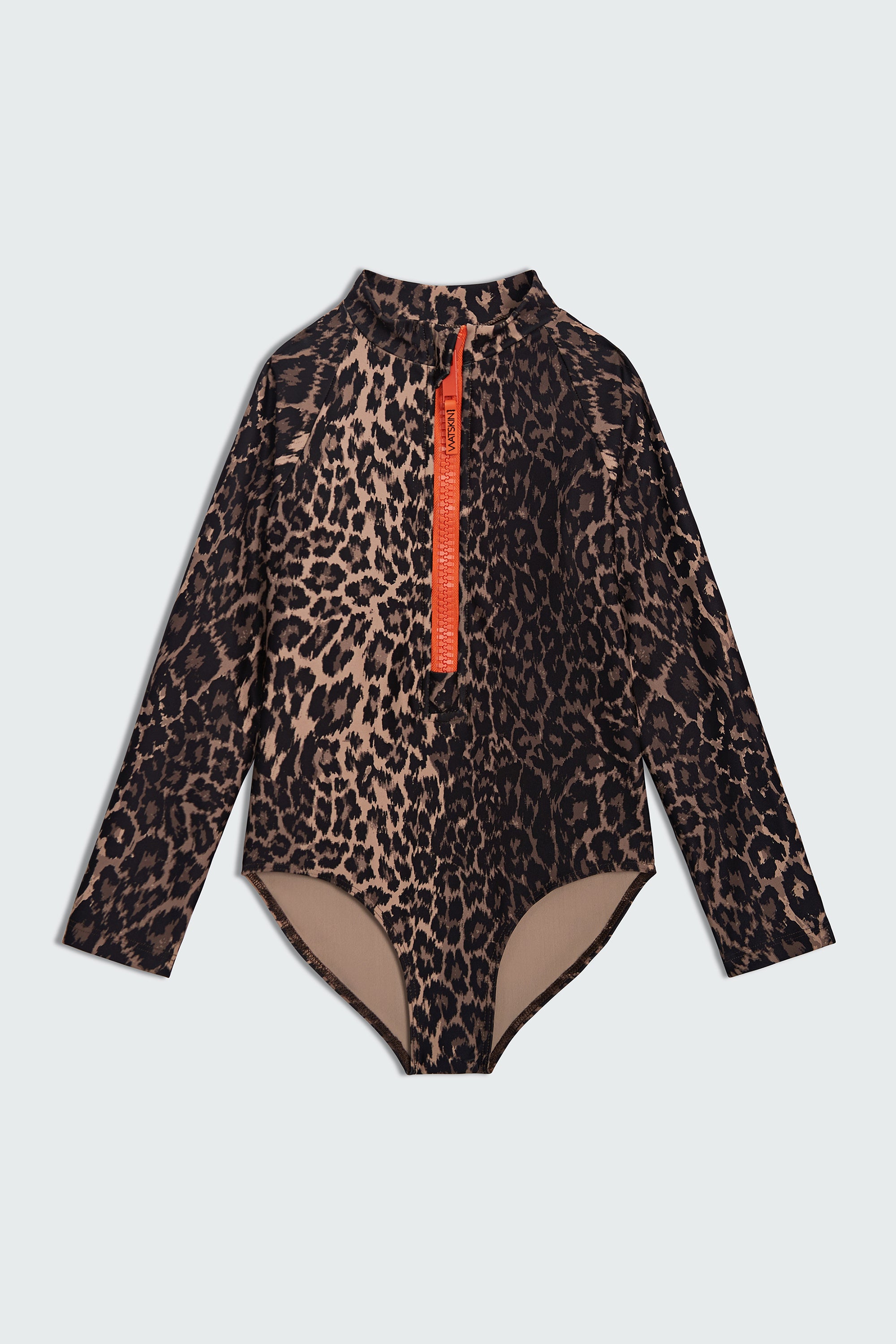 Bailey Long Sleeve One-Piece Swimsuit in Leopard – WATSKIN