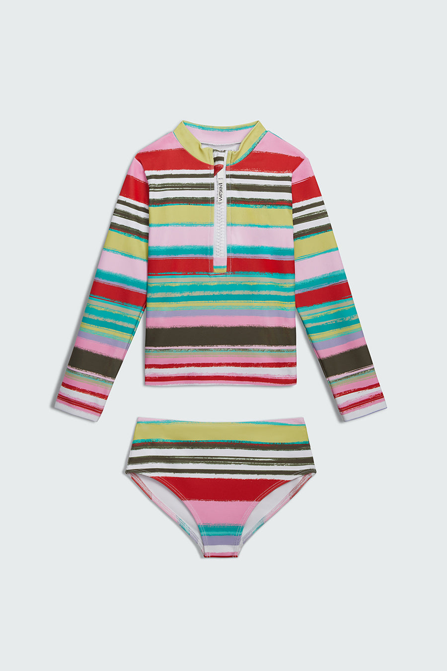 Kids Jackie Rashguard Swimsuit Set in Painted Stripe – WATSKIN