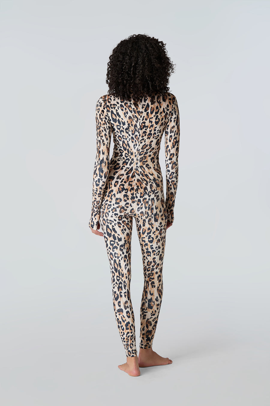 Leopard Print Long Sleeve UPF 50+ UV Sun Protection Catsuit - WATSKIN