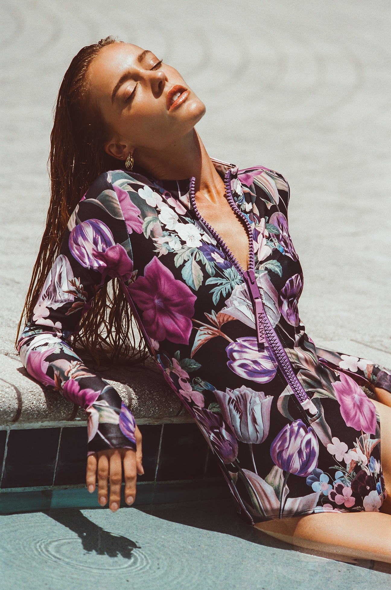 Ryann Bodysuit in Orchid Bloom – WATSKIN