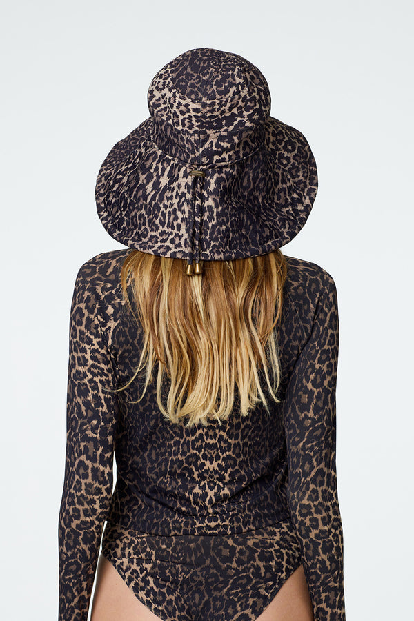 leopard skin hat